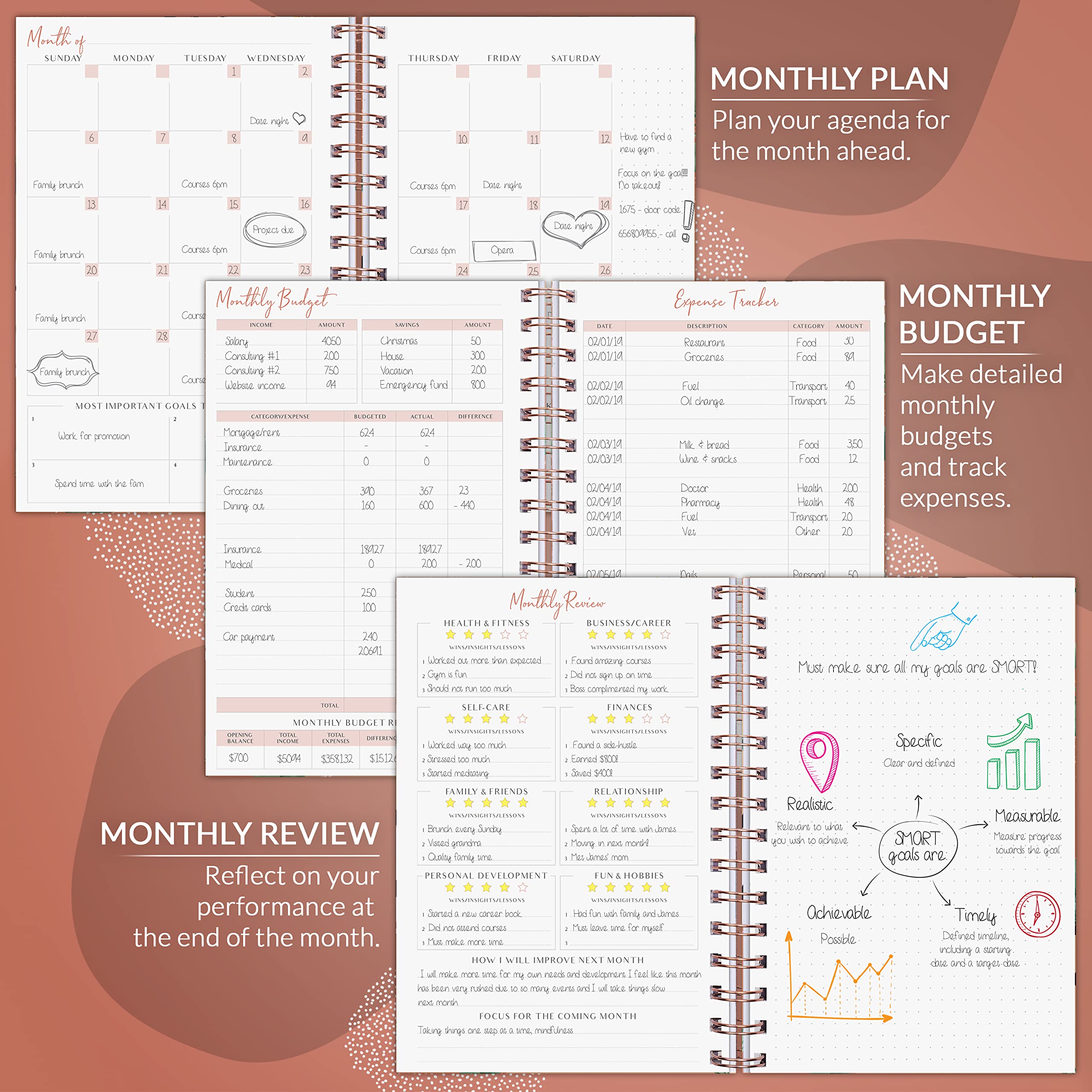 Mua PLANBERRY Weekly Planner – Undated Life Organizer & Budget Planner ...