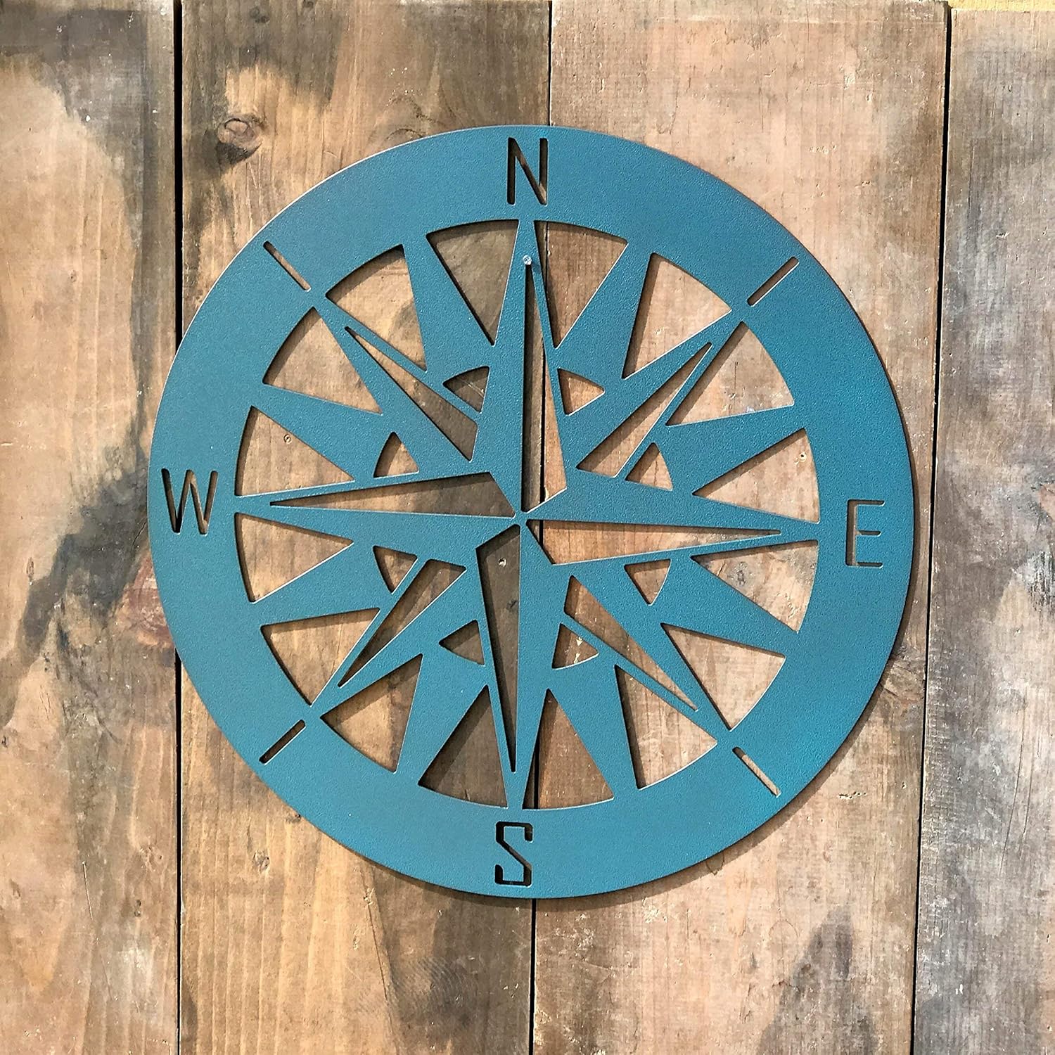 Amazon.com: Nautical Compass - Metal Wall Art - Compass Rose V3: Handmade