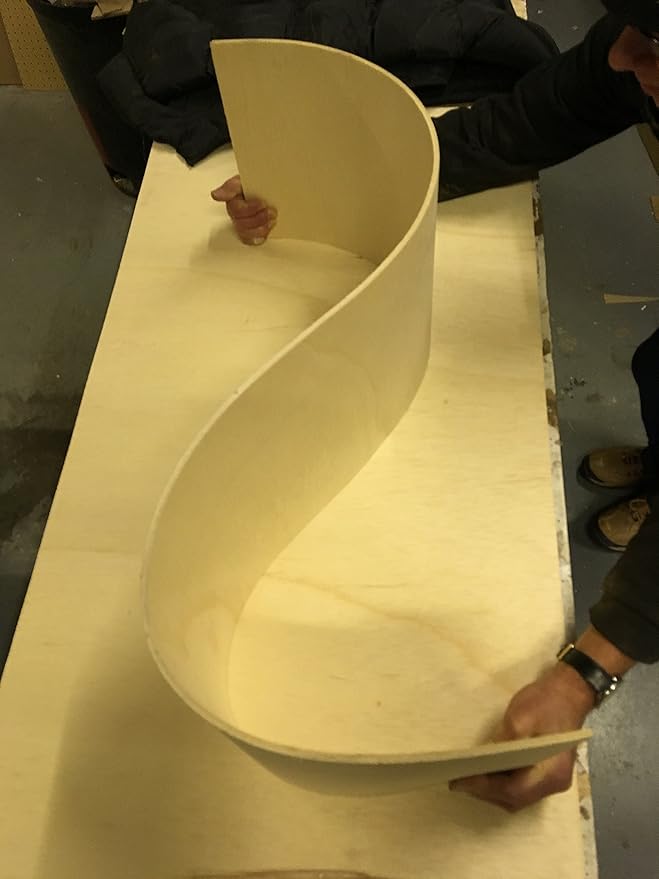 Flexible Bending Plywood 5mm Thick, Flexi/Bendy Ply 1200 X 300mm ...