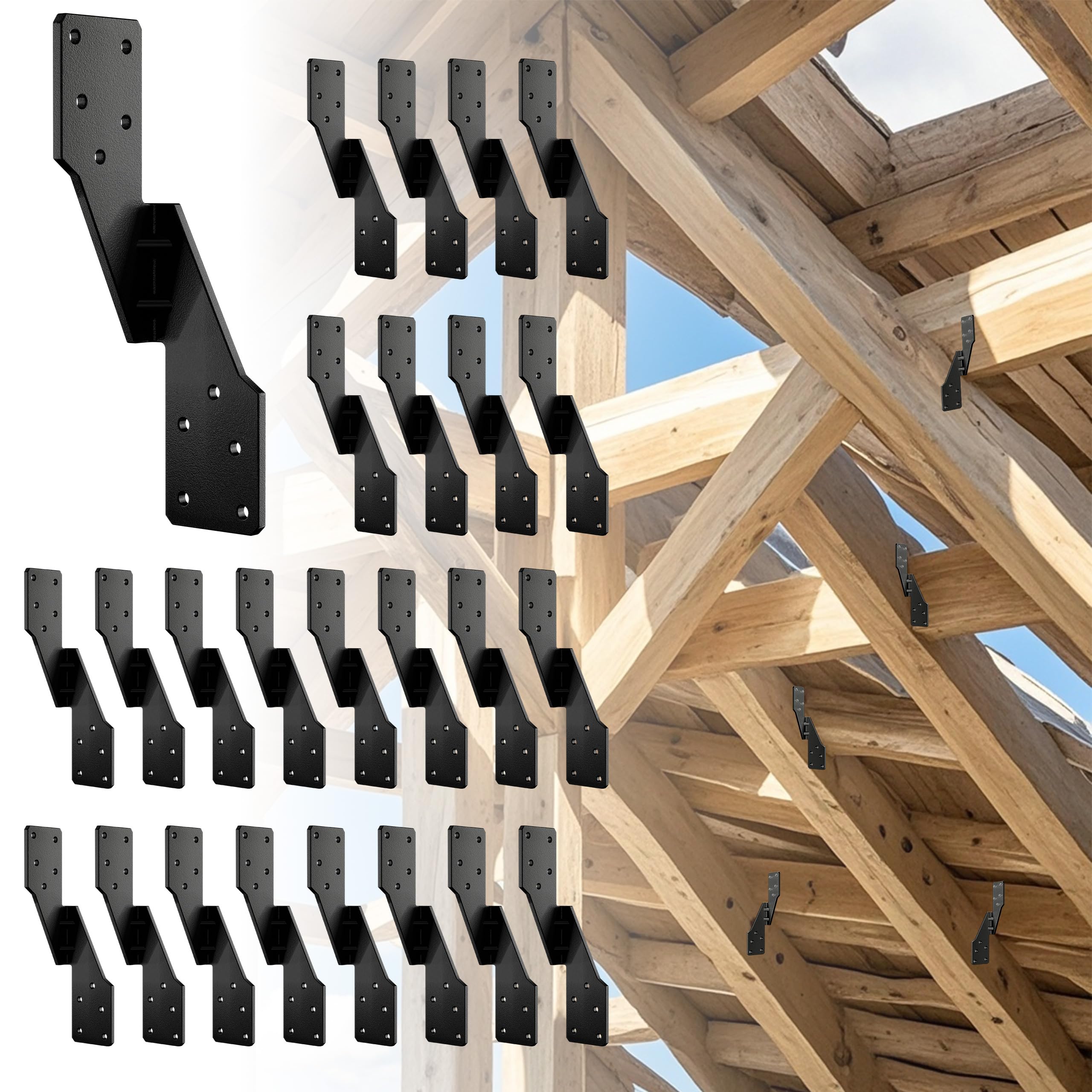 Black Hurricane Ties for Rafters,Hurricane Clips,Hurricane Brackets ...