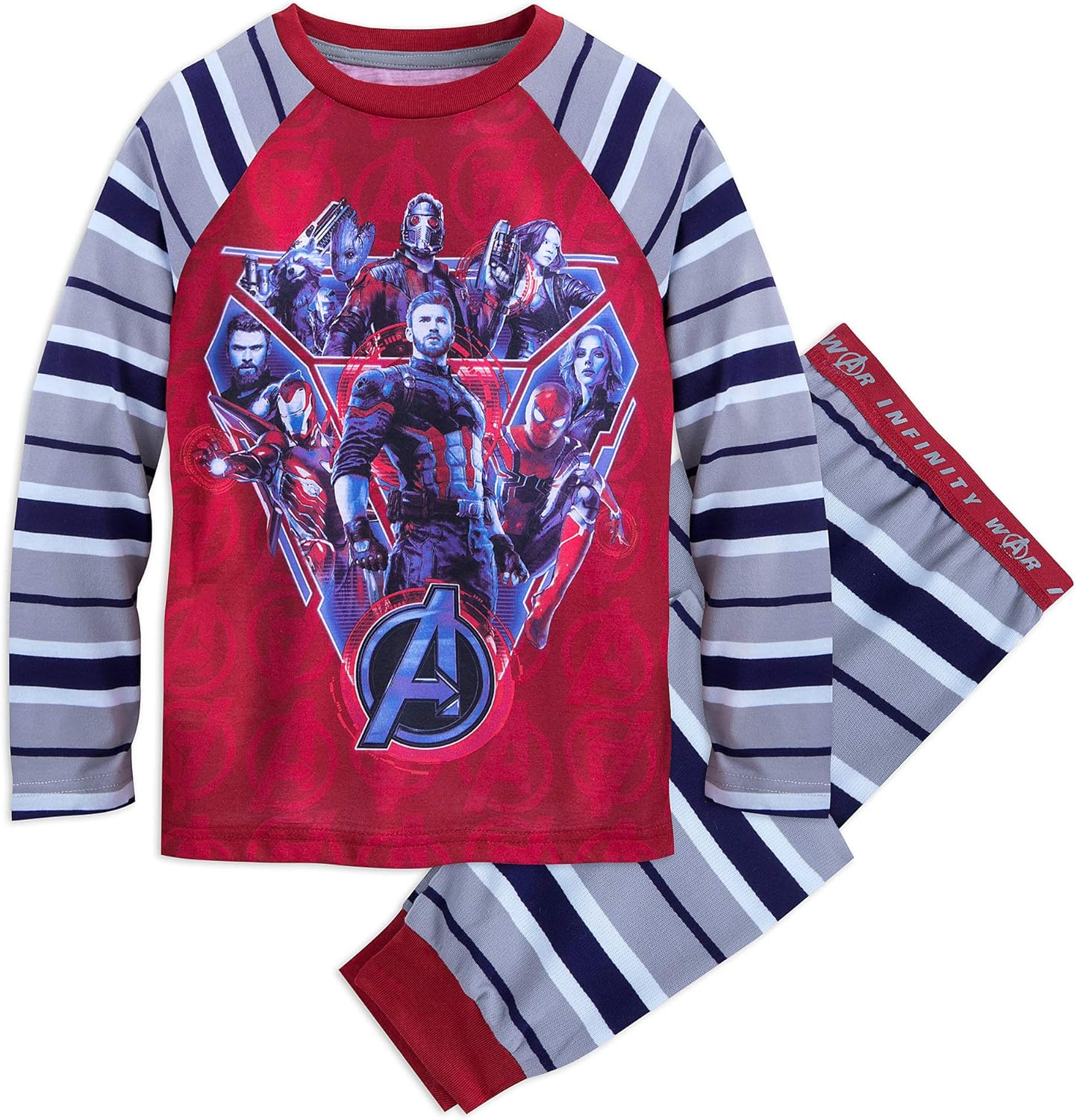 Marvel Avengers: Infinity War Pajamas for Kids Size 5/6 Multi Red ...