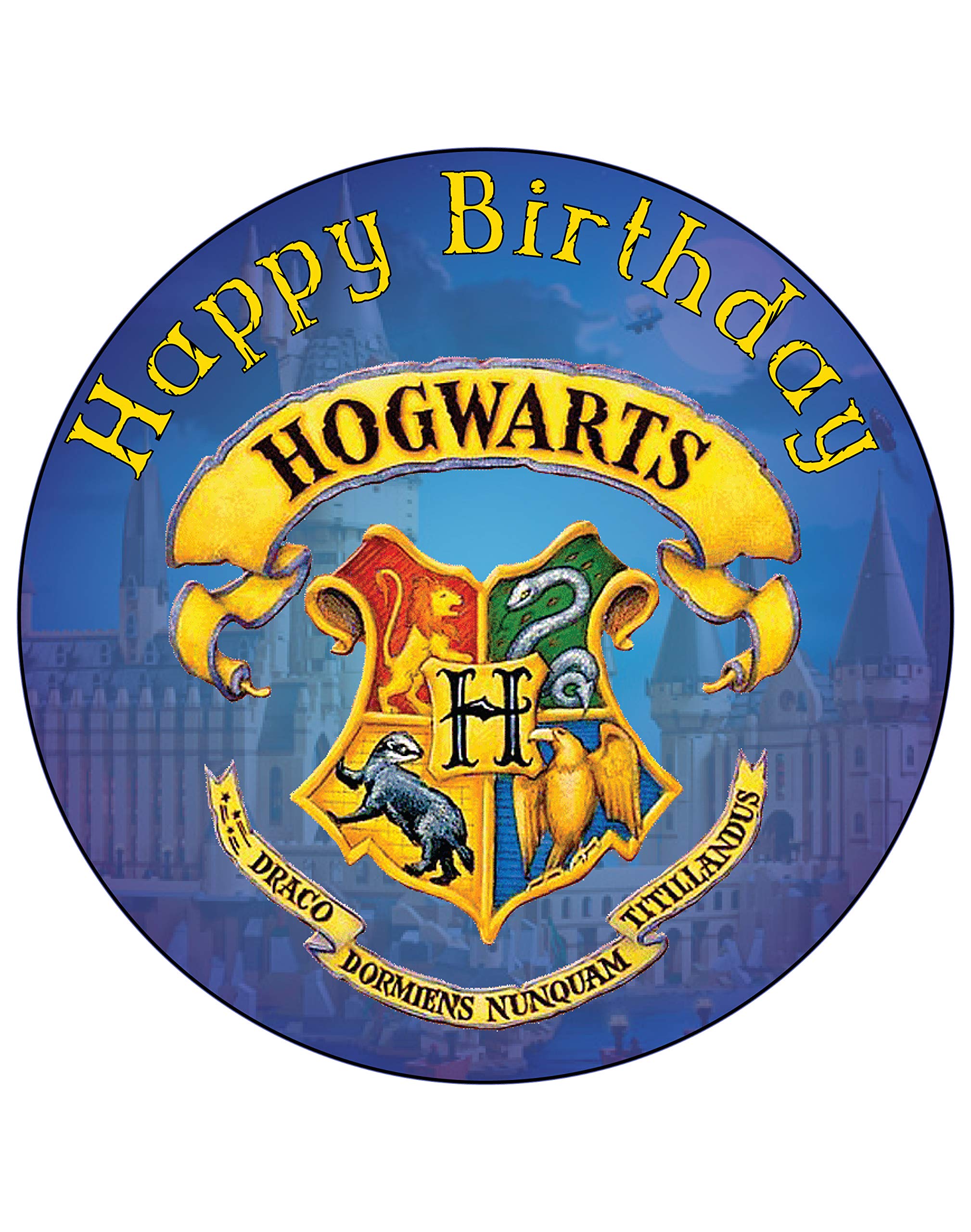 Buy 7 5 Inch Edible Cake Toppers HARY P BLUE Themed Birthday Party Buy 7 5 Inch Edible Cake Toppers HARY P BLUE Themed Birthday Party