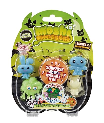 Moshi Monsters Series 3 Moshling Collectable Figures - 5 Figure pack ...