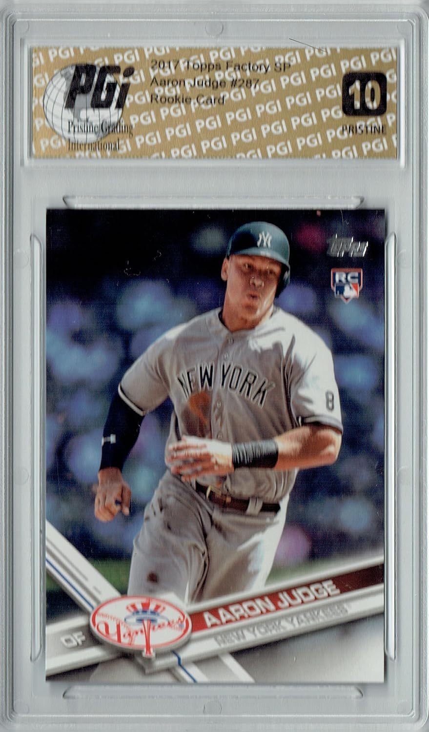 Amazon.com: Aaron Judge 2017 Topps Factory #287 PRISTINE Rookie Card ...