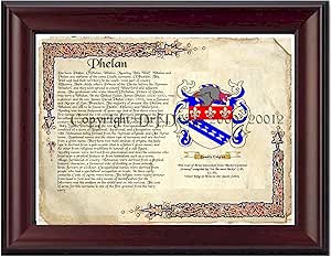 Amazon.com: DRFdesign Phelan Coat of Arms/Family Crest on Fine Paper ...