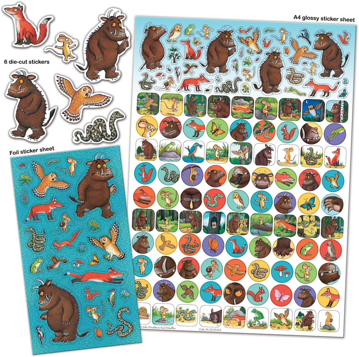 Paper Projects 01.70.22.014 The Gruffalo Mega Sticker Pack: Amazon.co ...