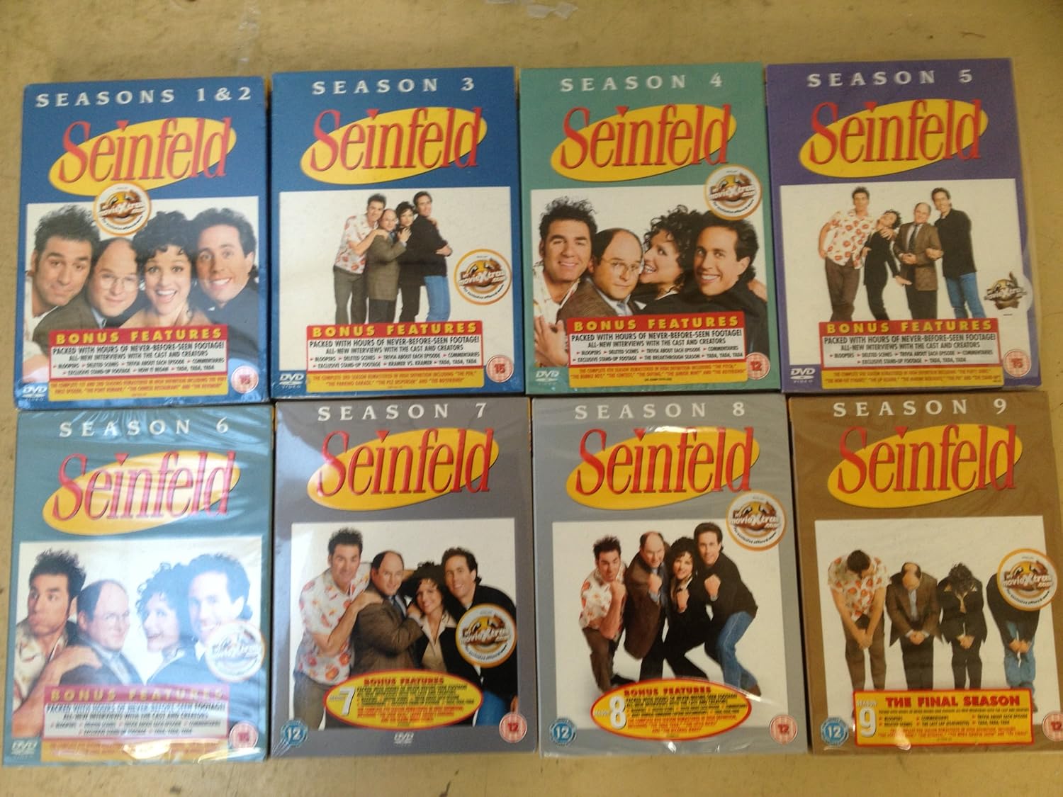 Seinfeld Complete Collection: Season 1, 2, 3, 4, 5, 6, 7, 8 and 9 DVD ...