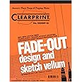Amazon.com: Clearprint Vellum Pad with 10x10 Fade-Out Grid, 8.5x11 ...