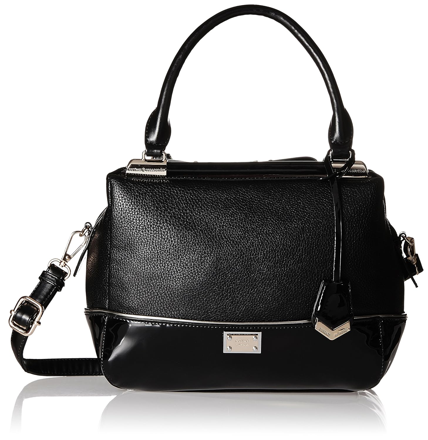 Buy Gussaci Italy Women's Handbag (Black) (GC463) at Amazon.in