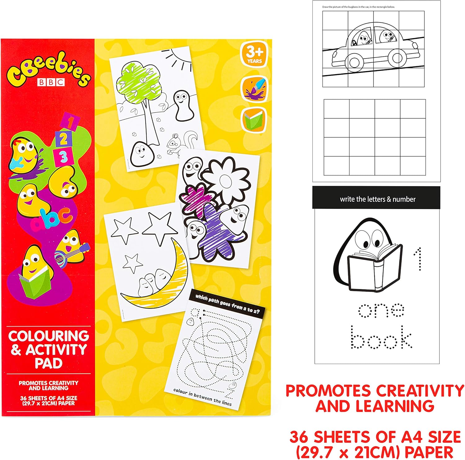 CBeebies 3 Pack of Colouring and Drawing Pads – Activity Books and ...