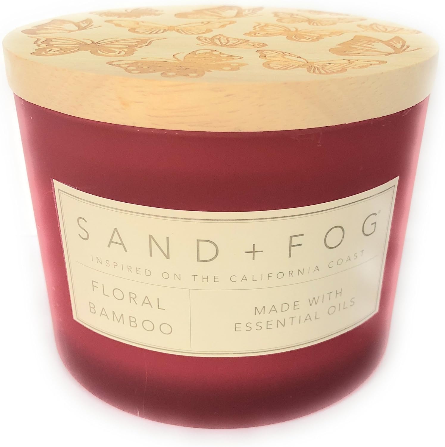 Amazon.com: Sand And Fog Floral Bamboo Candle Made With Essential Oils ...