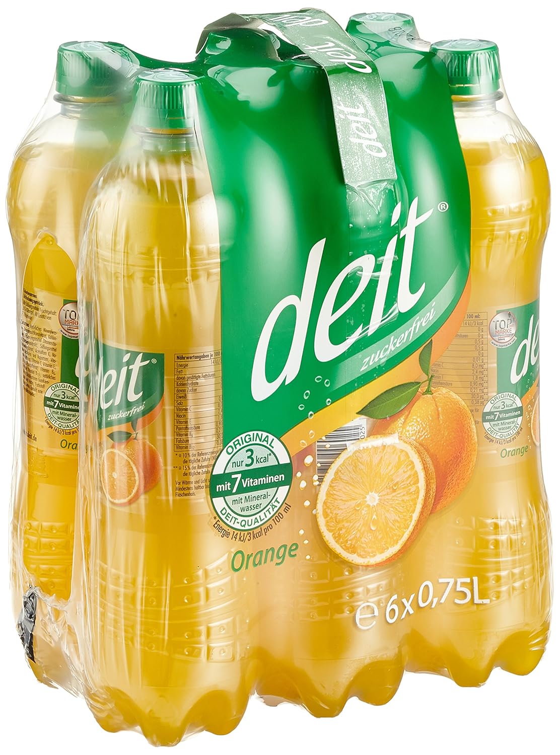 Deit Orange Zuckerfrei EINWEG, (6 x 750 ml): Amazon.de: Lebensmittel & Getränke