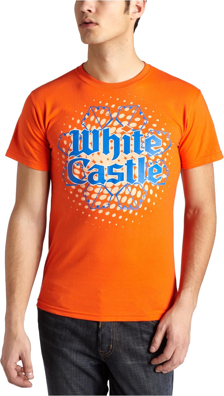 Balzout Men's White Castle Logo T-Shirt, Gold, Small | Amazon.com
