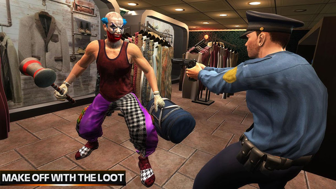 Russian Clown Robbery Master Heist Bank Simulator 3D: Crime City ...