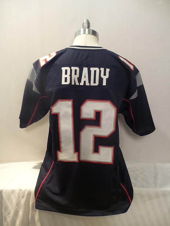 Amazon.com: Tom Brady Blue Jersey Novelty Custom Jersey: Sports ...