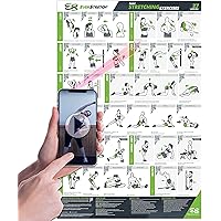 Amazon.com: EverStretch Bodyweight Workout Poster for Home Gym - with ...