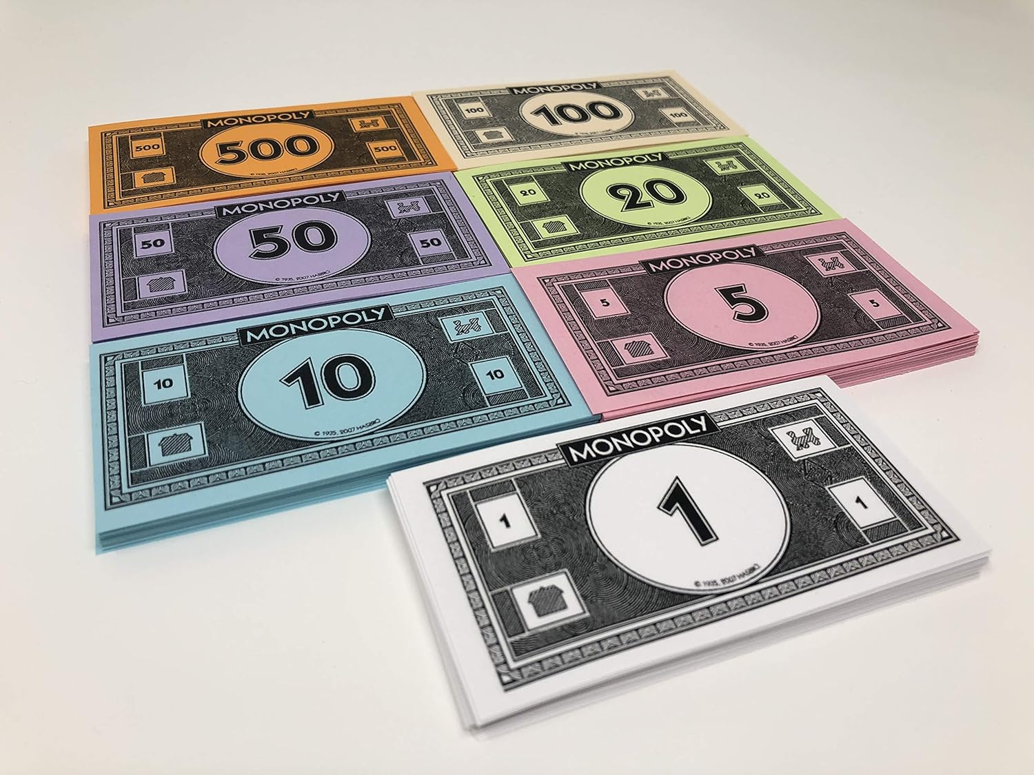 Hasbro Monopoly New Updated Color Money Currency