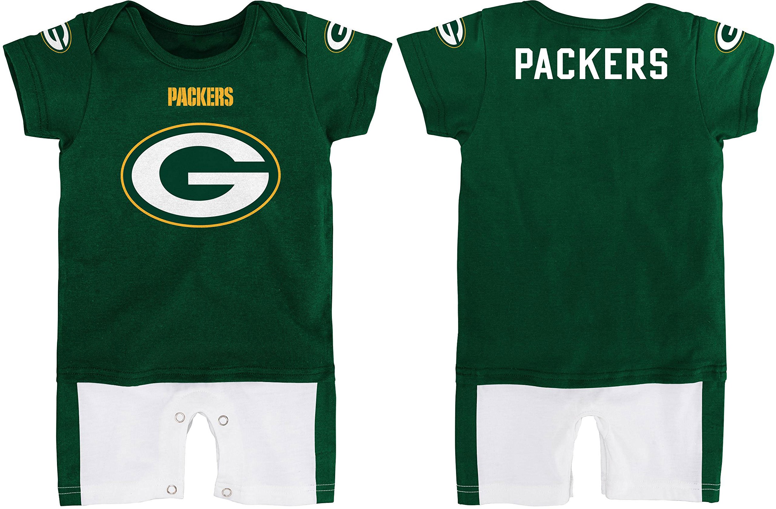 Outerstuff Green Bay Packers Baby/Infant Fan Jersey Romper 0-3 Months ...