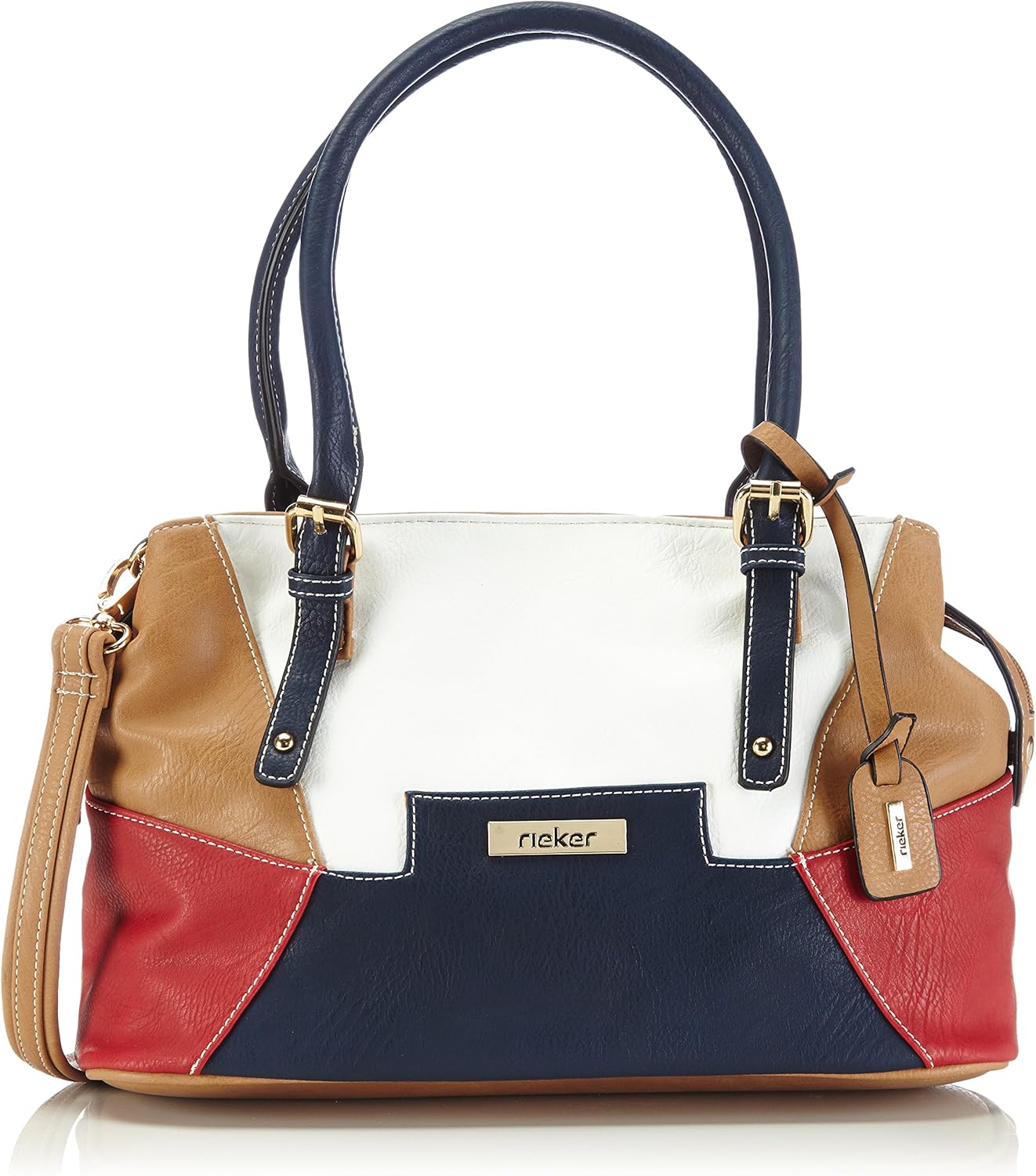 Rieker H1000, Sacs à Main Femme - Bleu - Blau (Ozean/Rot/Natur/Weiss ...