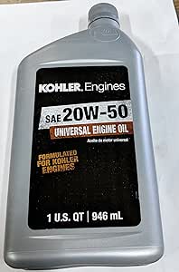Amazon.com: Kohler SAE 20W-50 Engine Oil 32 oz. #25 357 41-S: Home ...