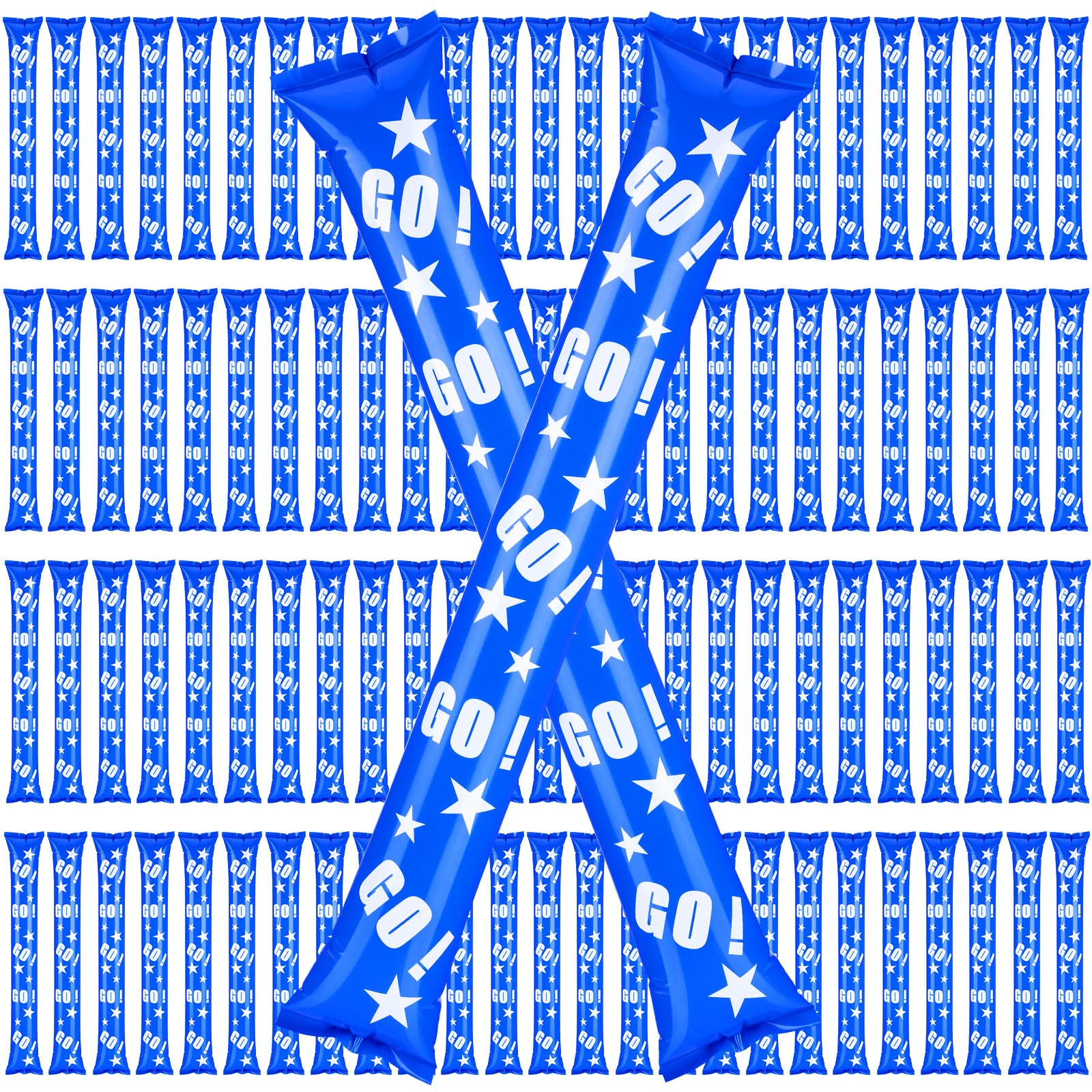 Hungdao 100 Pcs Thunder Sticks Spirit Boom Sticks Cheerleading Football ...