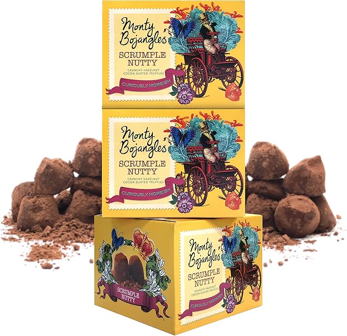 Monty Bojangles Scrumple Nutty Cocoa Dusted Truffles, 3 x 100g Gift ...