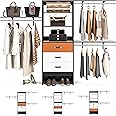 Amazon.com: Armocity 96 Inches Closet System, 8FT Walk In Closet ...