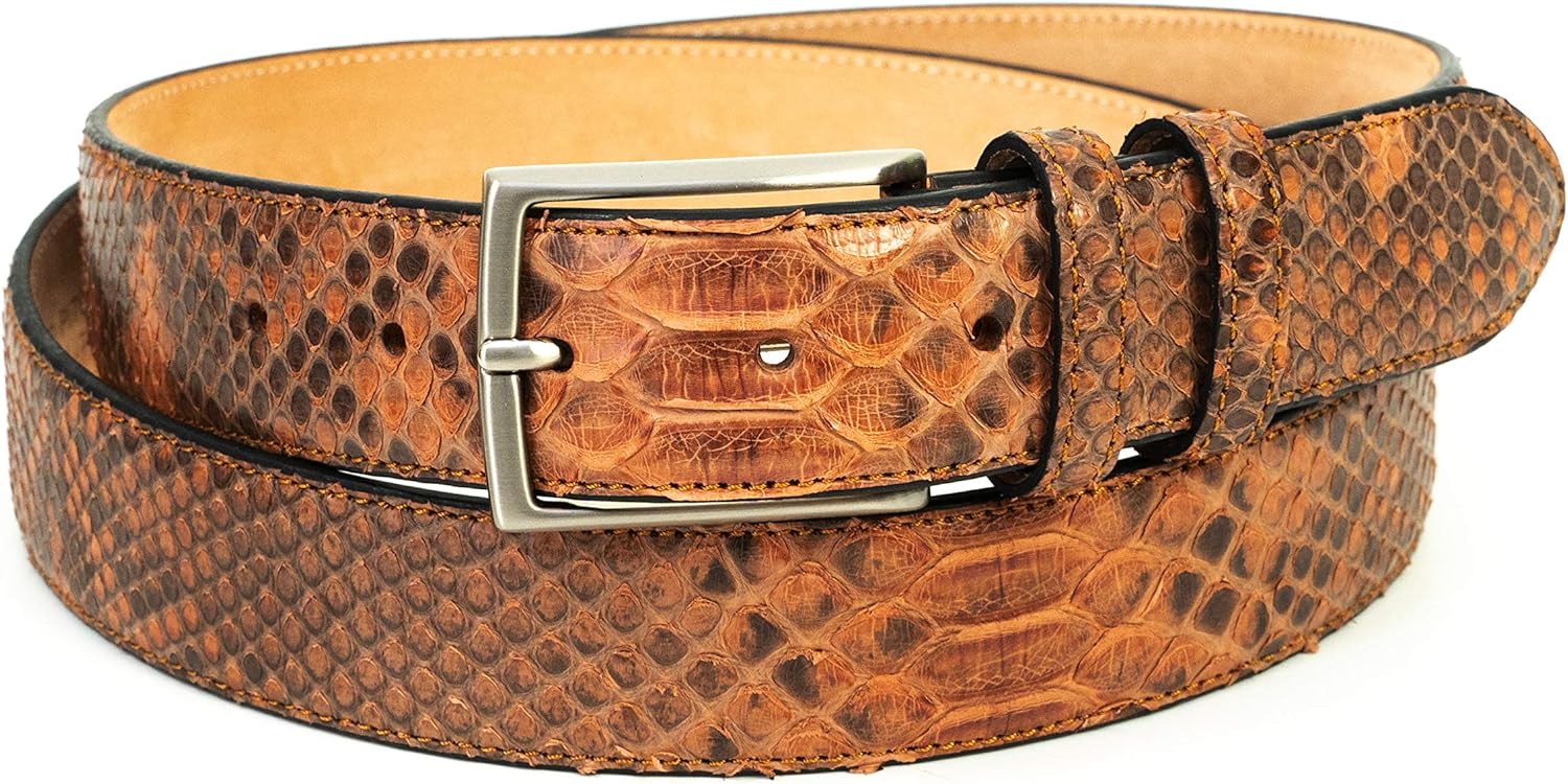 Chiccheria Brand Ledergürtel aus Python/Schlangenleder | Echte ...