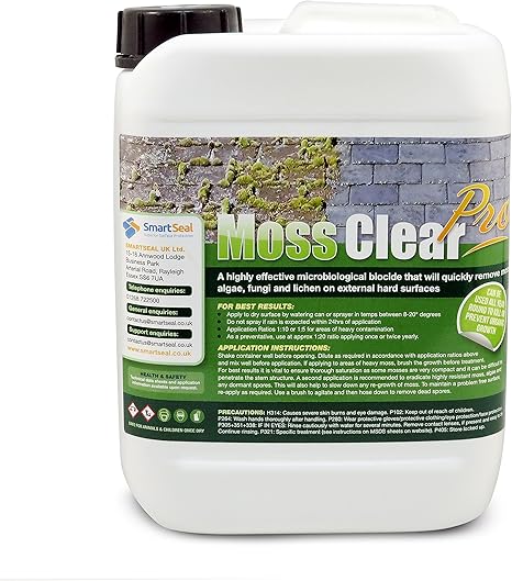 Smartseal Moss Clear Pro - Highly Concentrated. Fast Acting Moss Killer ...