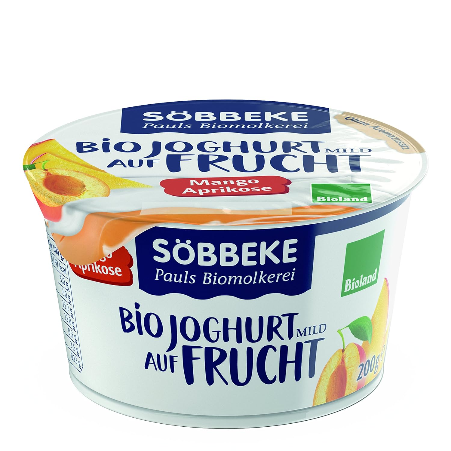 Söbbeke Bio Joghurt auf Frucht Mango-Aprikose, 200 g: Amazon.de ...