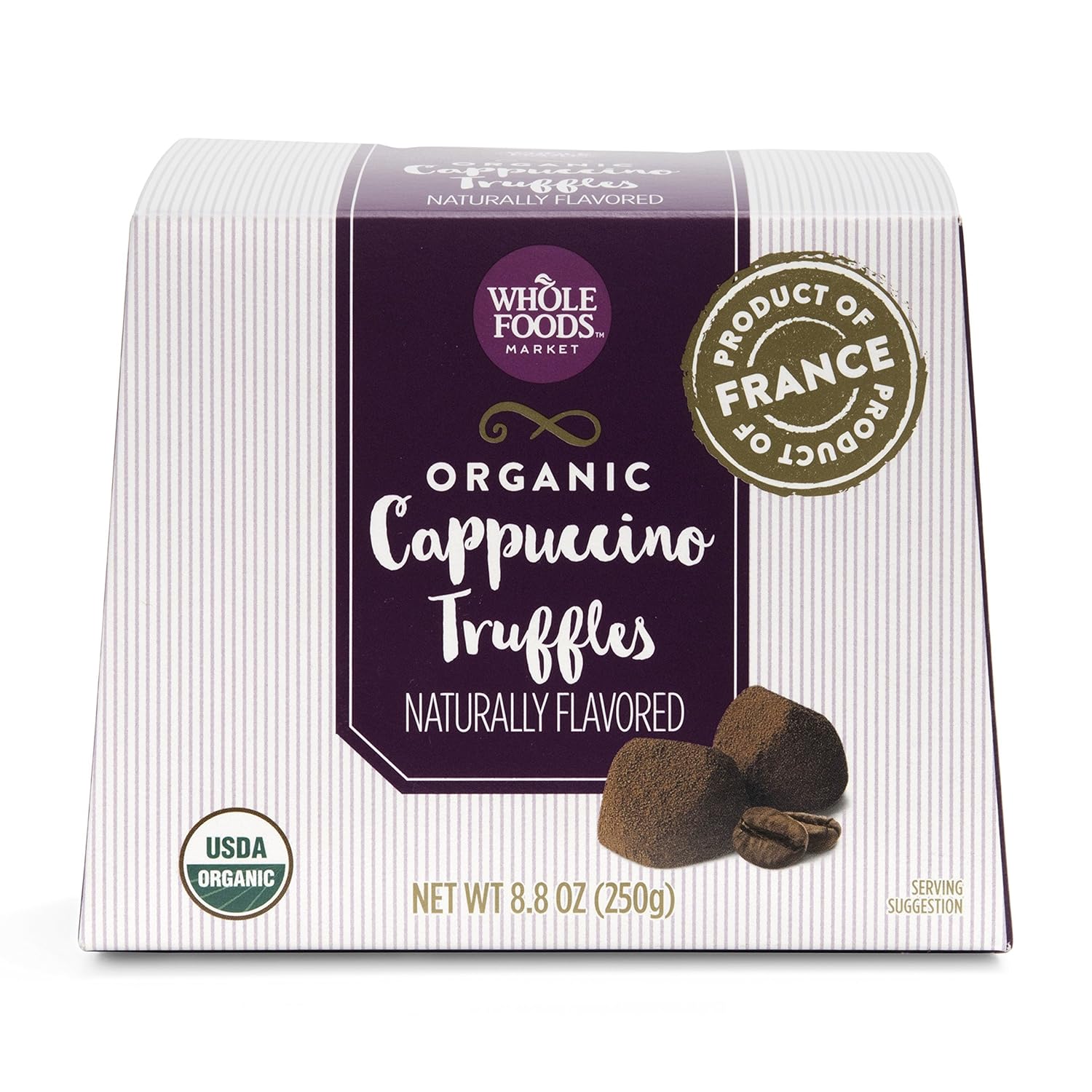 Amazon.com : Whole Foods Market, Organic Cappuccino Truffles, 8.8 oz ...