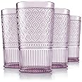 Amazon.com | Godinger Highball Drinking Glasses, Acrylic Drinking ...