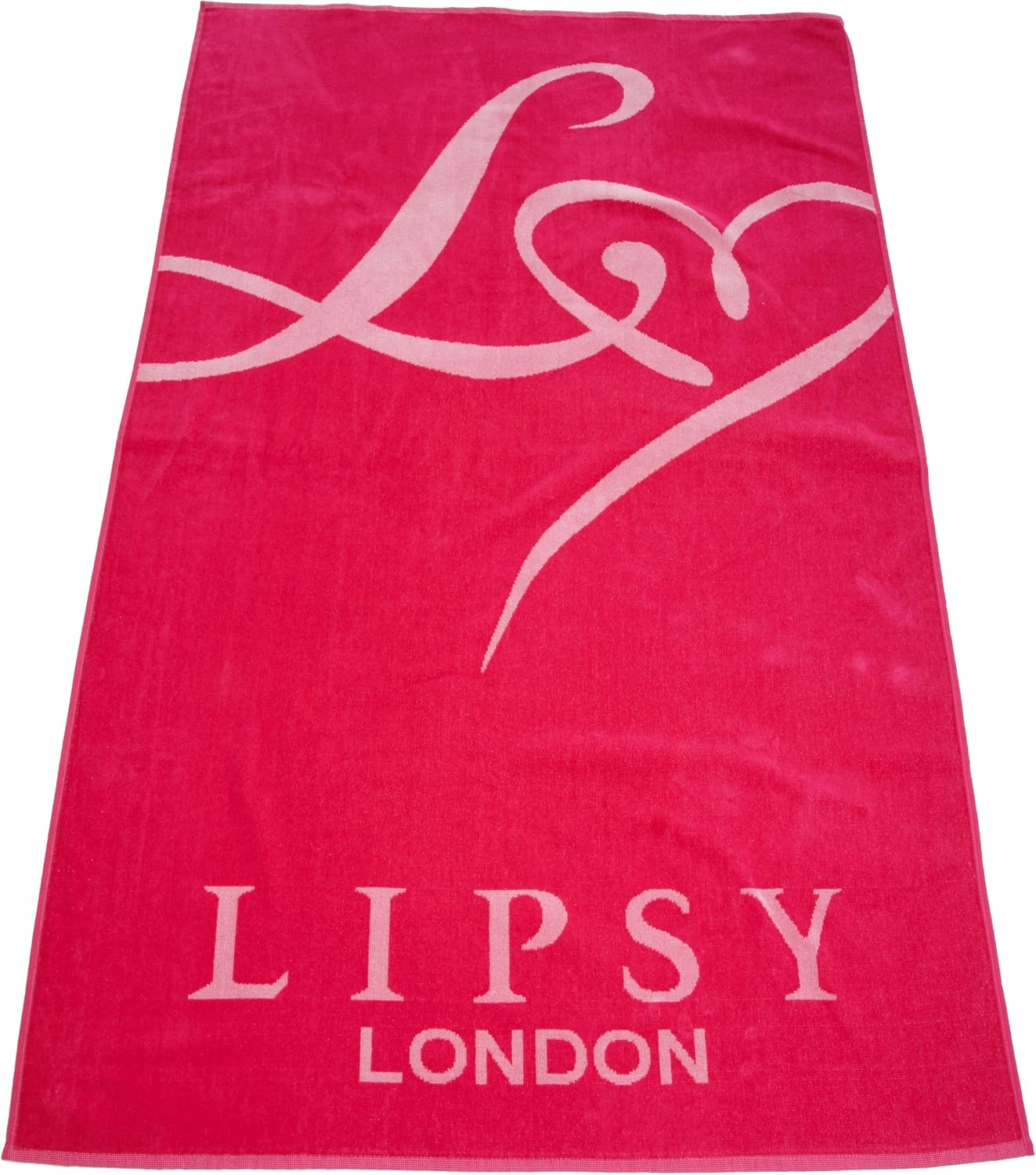 Lipsy Womens Lipsy Logo Towel Pink Lg00197 Os: Amazon.co.uk: Clothing