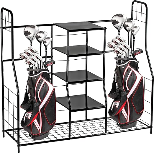 Golf Bag Sports Dual Golf Storage Organizer golf organizer rack by Home ...