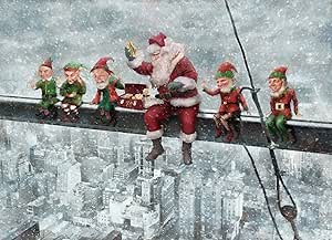 Amazon.com : Santa Take a Lunch Break - Art Parody Boxed Holiday Cards ...