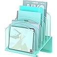 Amazon.com: Delifox Inclined Desk File Organizer, 5-Section Vertical ...
