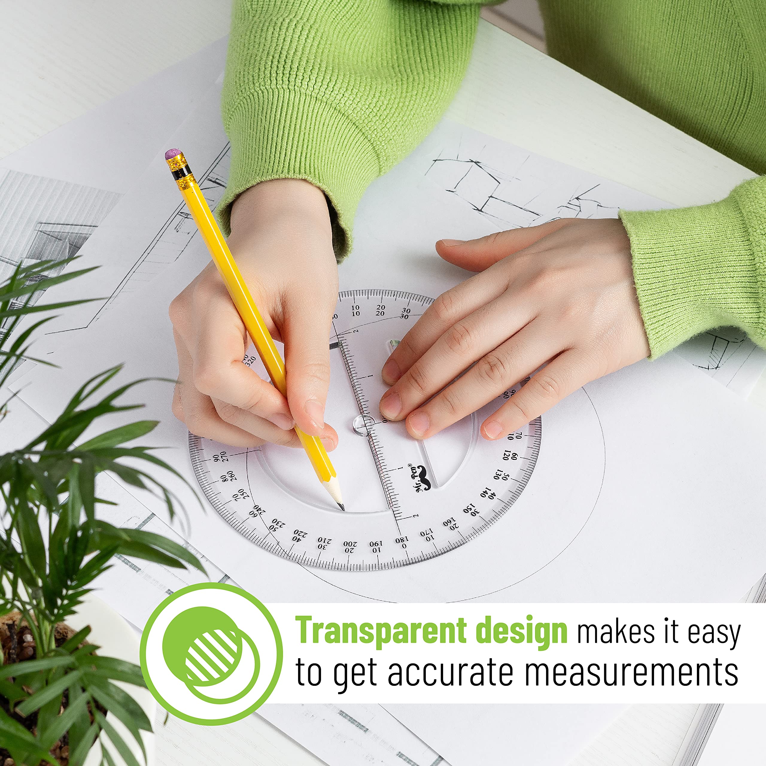 Mua Mr. Pen- Protractor, Pack of 2, 2Inch, Protactor 360 Degree ...
