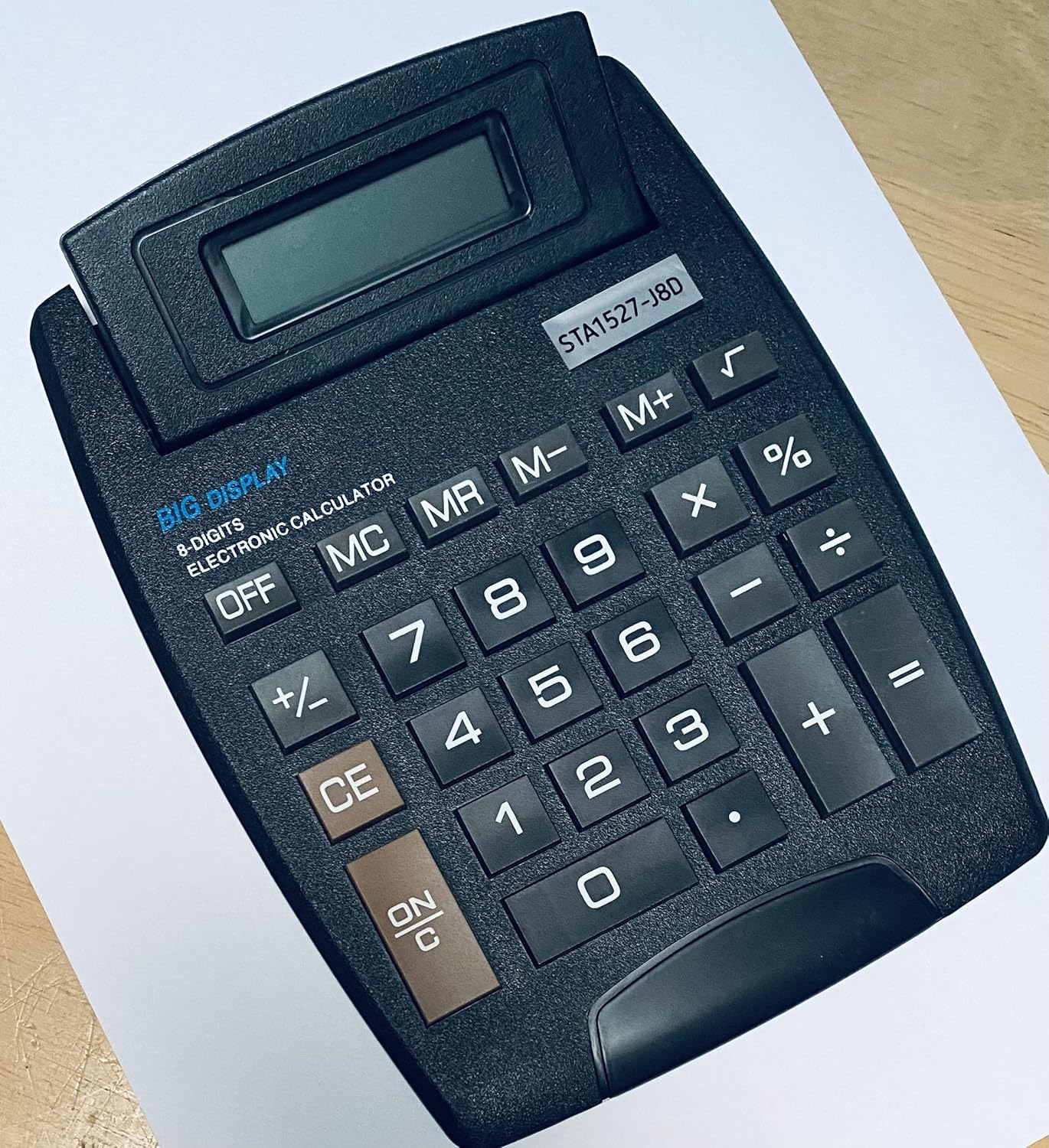 JUMBO DESKTOP CALCULATOR with LARGE BUTTONS Pop Up Display Big Easy ...