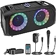 Amazon.com: Pyle Wireless Portable Bluetooth Boombox Speaker - 500W Rechargeable Boom Box ...