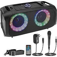 Amazon.com: Pyle Wireless Portable Bluetooth Boombox Speaker - 500W Rechargeable Boom Box ...