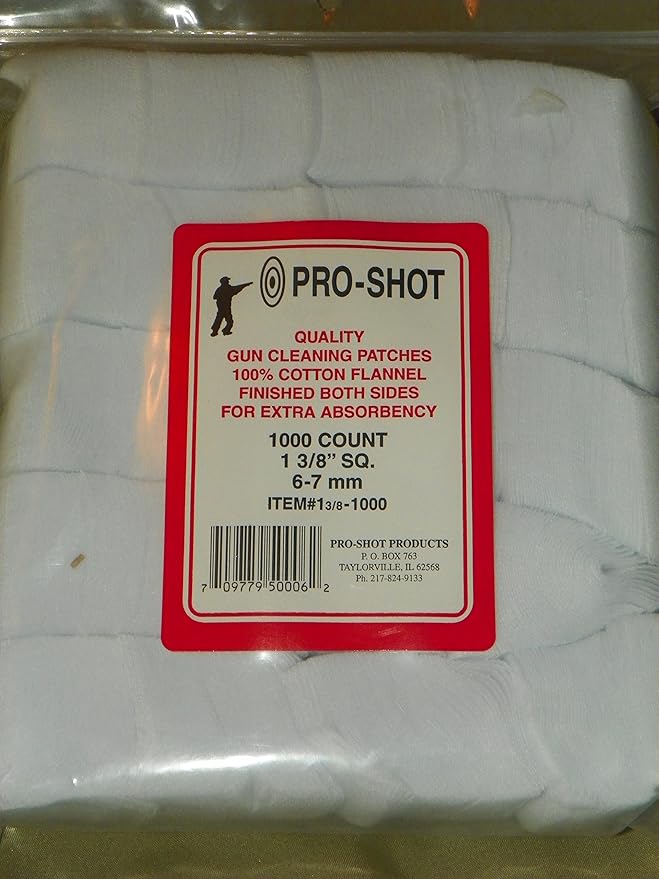Amazon.com : Pro Shot Patches 1 3/8" sq Patch 1000 CT. 6-7mm : Sports ...
