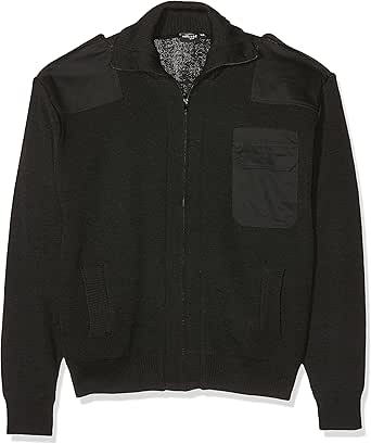 Black Army Style Cardigan at Amazon Men’s Clothing store