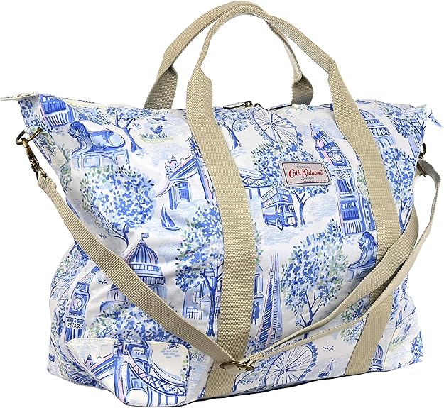 Cath Kidston Foldaway Holiday Overnight Bag Holdall London Toile in Mid ...