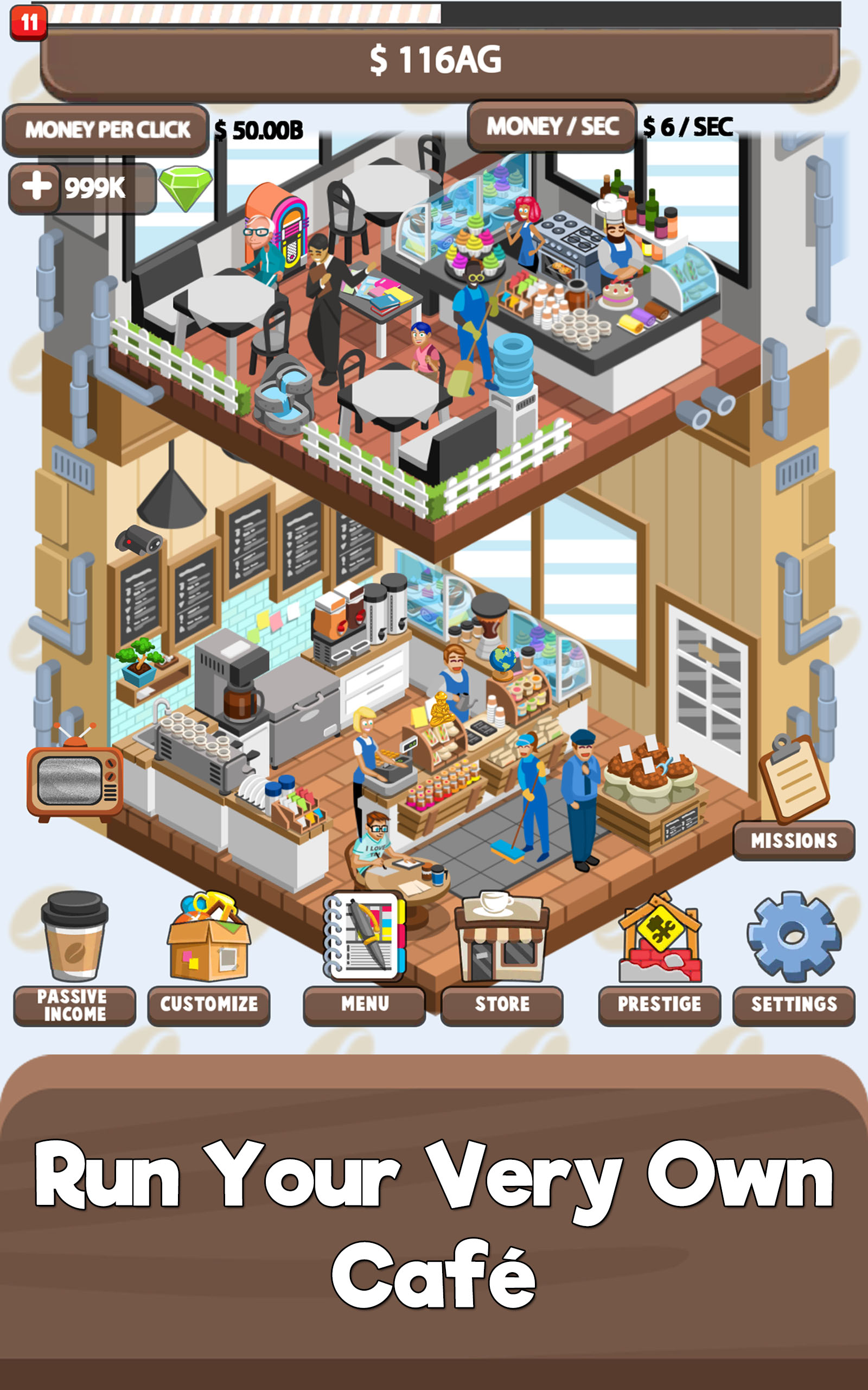 Idle Cafe Tycoon - My Own Clicker Tap Coffee Shop:Amazon.in:Appstore ...