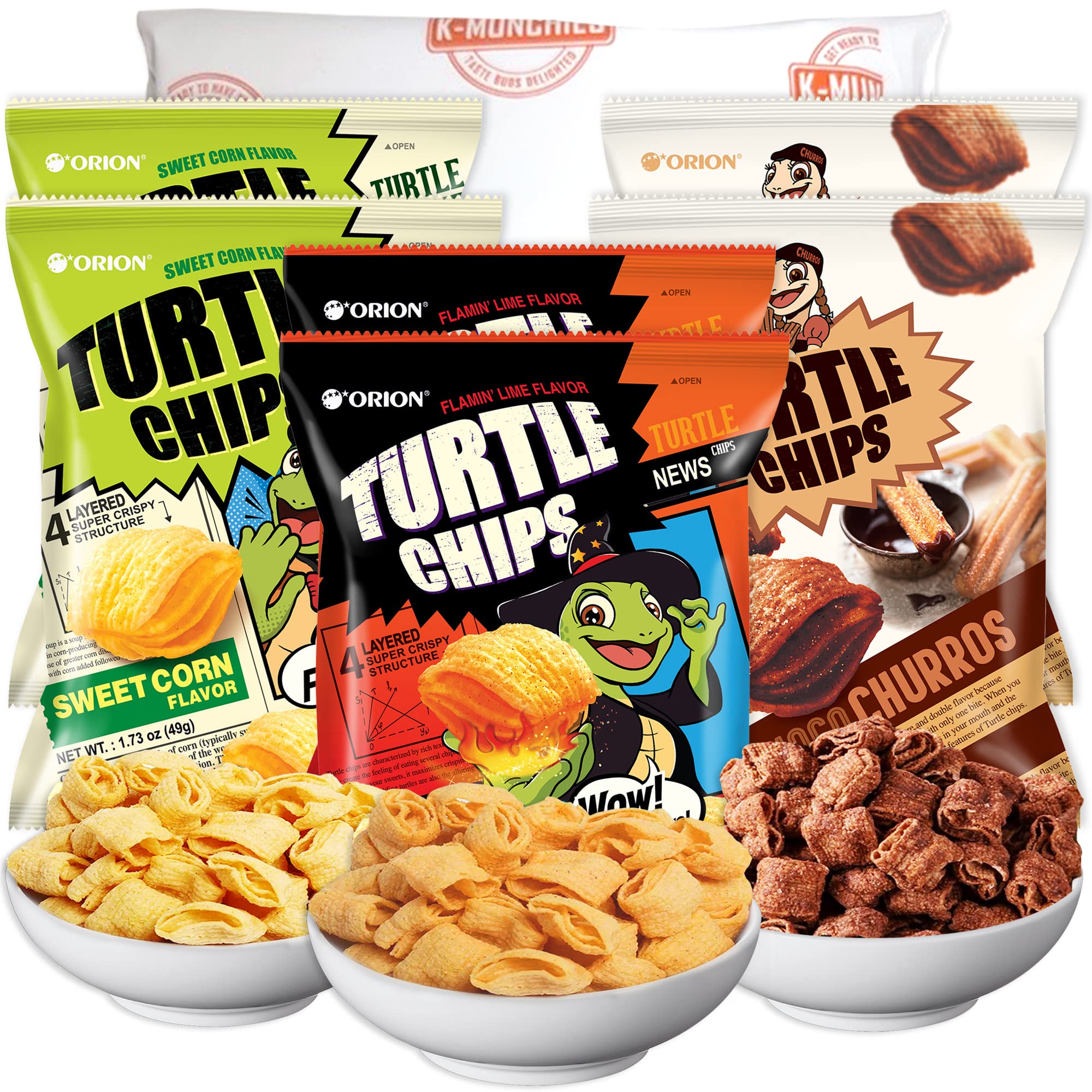 Mua Orion Turtle Chips - 6 Variety Packs, 49g - Churro Chips (2), Sweet ...