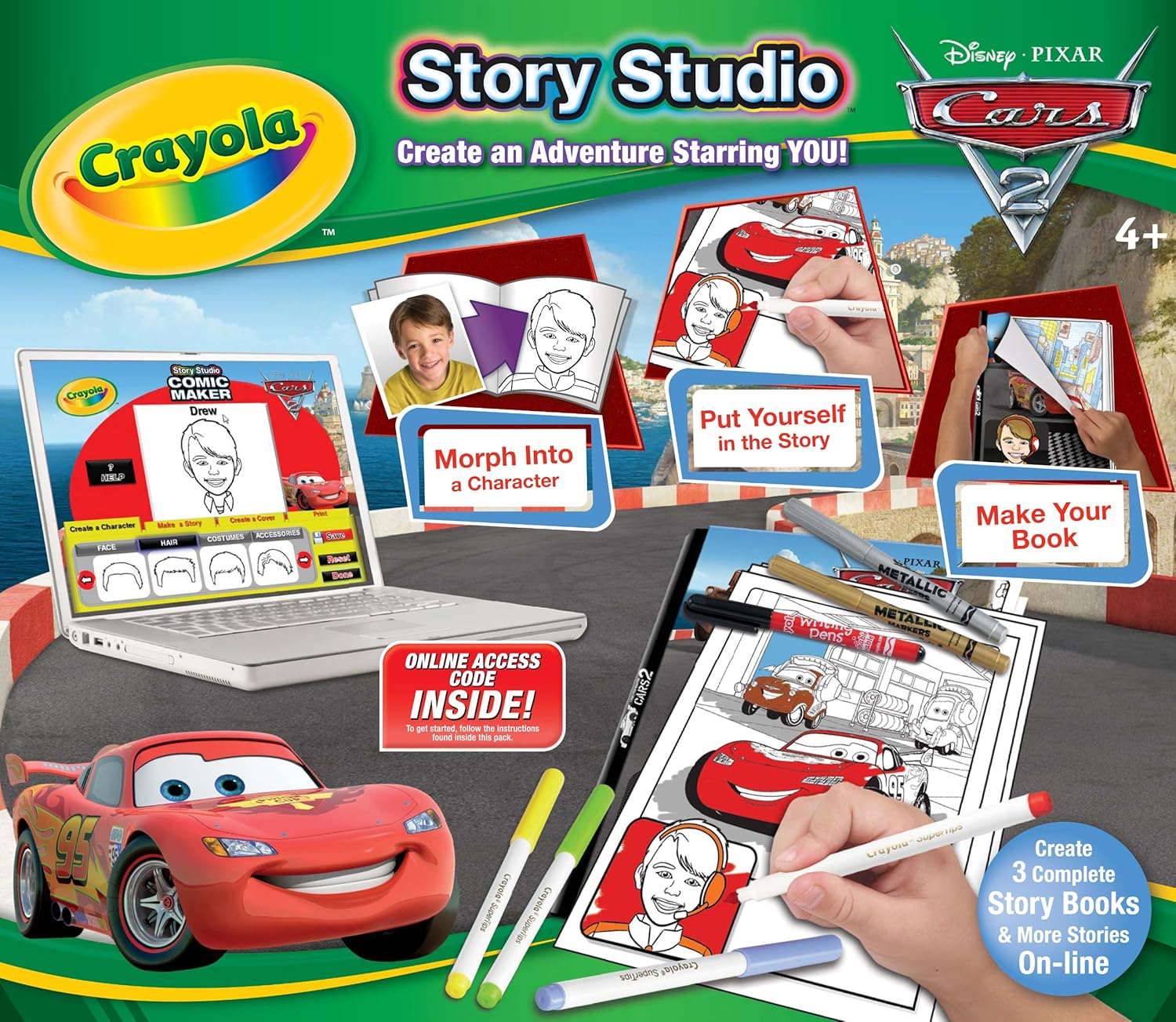Disney Crayola Cars 2 Story Studio Craft Kit: Amazon.co.uk: Toys & Games