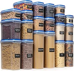 Amazon.com: Shazo Food Storage Containers 40-Piece Set (20 Container ...
