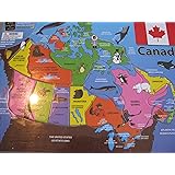 Masterpieces Canada Map Jigsaw Puzzle (60-Piece), Pots & Pans - Amazon ...