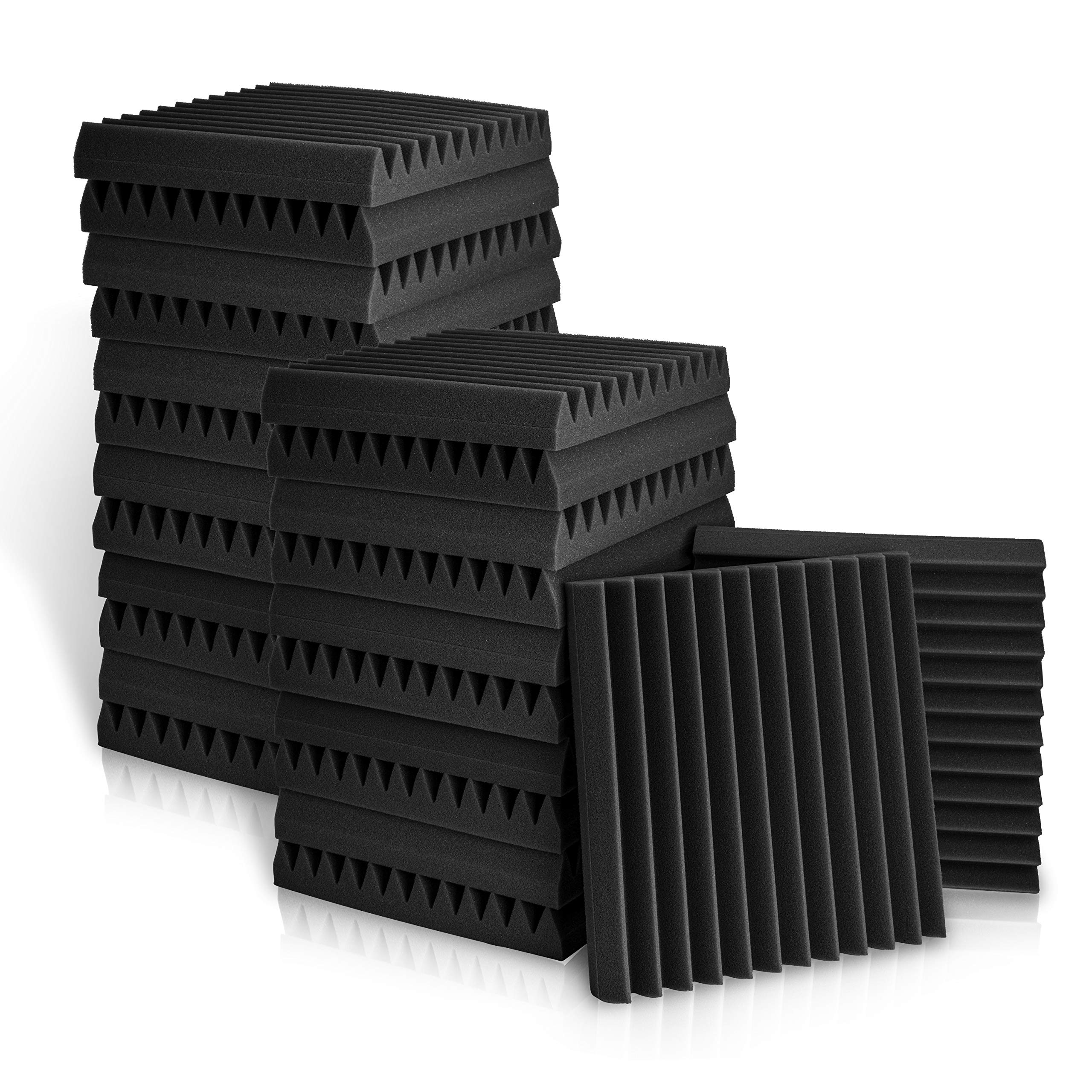 Acoustic Panels, 2" X 12" X 12" Acoustic Foam Panels, Studio Wedge ...