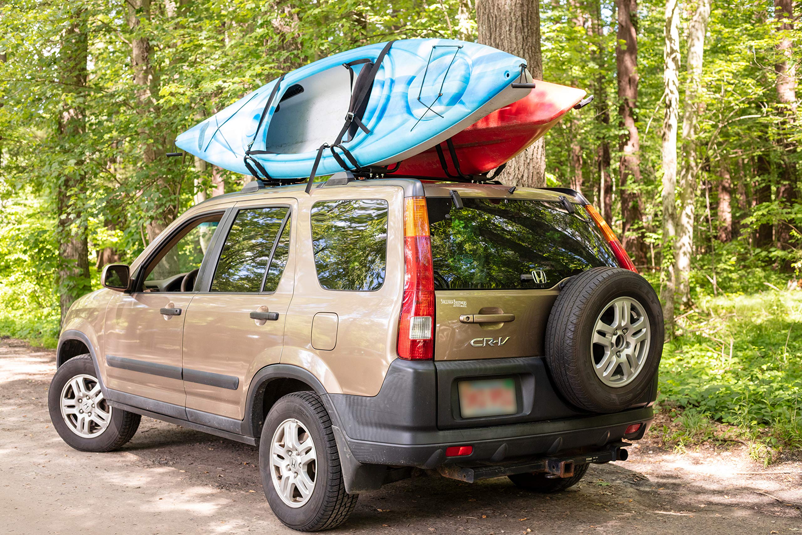 PaddleSports+ Kayak Roof Rack Sets for Cars and SUVs - Two Sets with ...